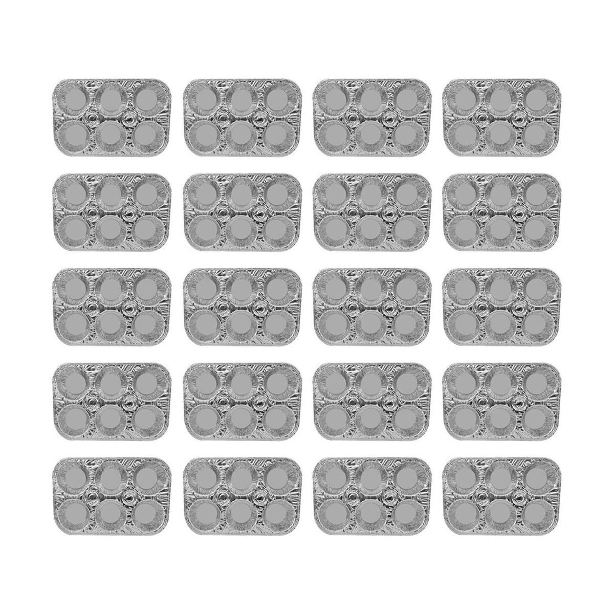 Click here for Geloo 20 Pack 6-Cup Aluminum Muffin Pans - Cupcake... prices