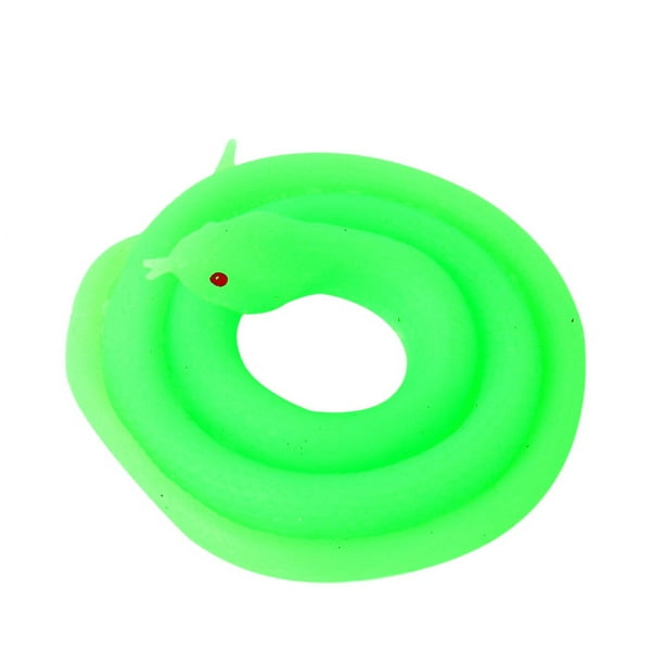 5 Soft Rubber Rubber Simulation Snake Toys Round Head Snake Fake Snake ...