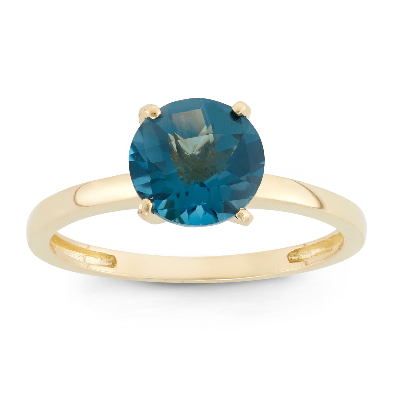 10k gold round gemstone ring - Walmart.com