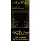 Ekobrew 2.0 K Cup Reusable Coffee Filter, Black Reusable Filter ...