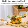 Glass Cooking Pot,High Borosilicate Heat-Resistant Glass Pot with Cover ...