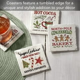 Thirstystone "Christmas Treats" 4-Pack Tumbled Tile Coasters - Walmart.com