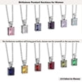 Belacqua Siam Ruby July Birthstone Emerald Pendant Necklace in Sterling ...