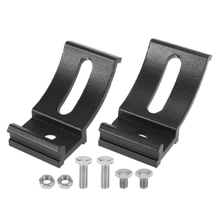 1 Pair LED Light Bar Mounting Brackets Universial Adjustable Side Base ...