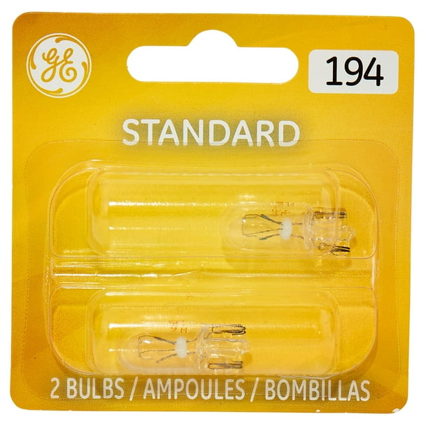 GE Lighting 194 Miniature Bulb Standard Replacement, 2-Pack - Walmart.com