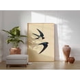 Affixzi Classic Vintage Bird Wall Art Print, Flying Artwork Decor, Home ...