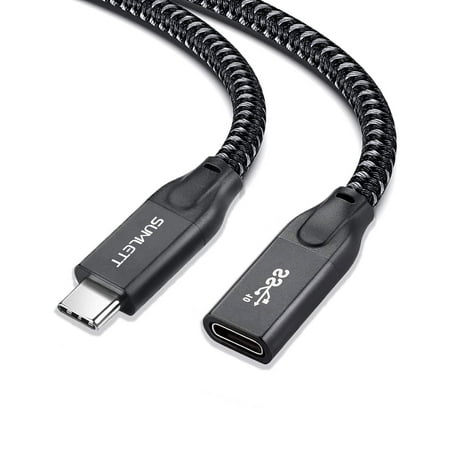 USB Type C Extension Cable (4Ft/1.2M), Nylon Braided USB C Male to ...