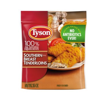 Tyson Fully Cooked and Breaded Chicken Patties, 1.62 lb Bag (Frozen ...