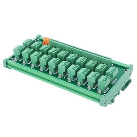20-Channel Terminal Block, DIN Rail Switch Control NPN PNP Terminal ...