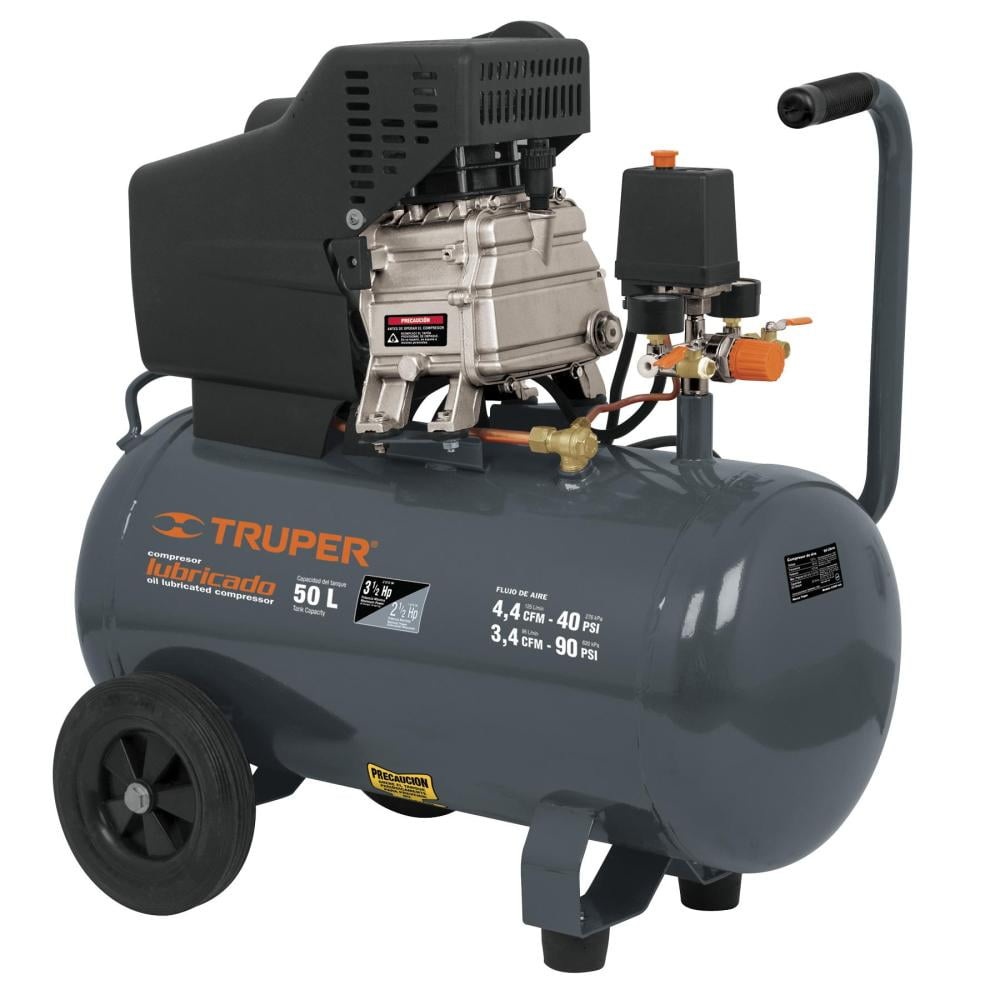 COMPRESORA 50 lt 2.5 HP HORIZONTAL TRUPER 15007 Truper COMP-50LT ...