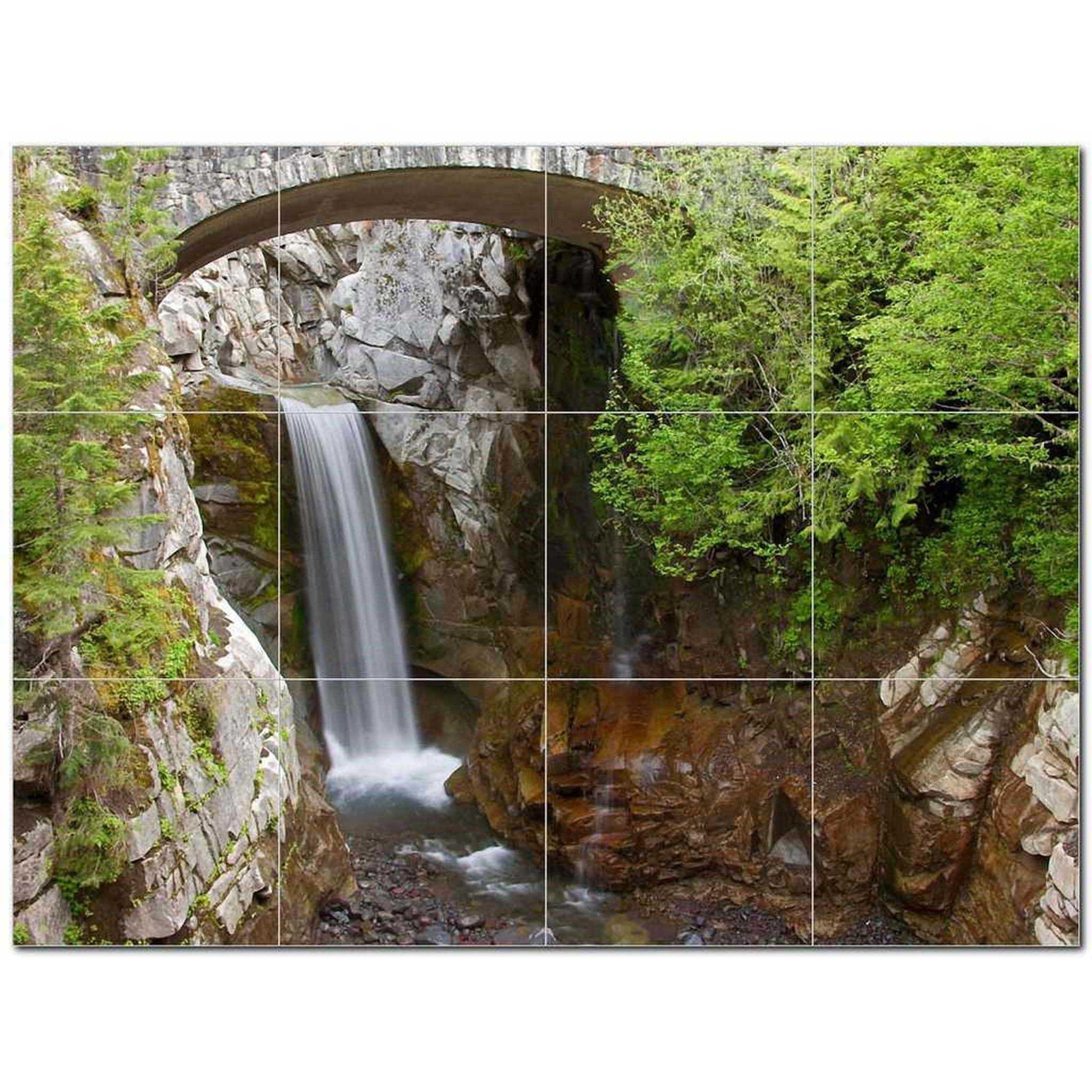 Waterfalls Photo Ceramic Tile Mural Kitchen Backsplash Bathroom Shower ...