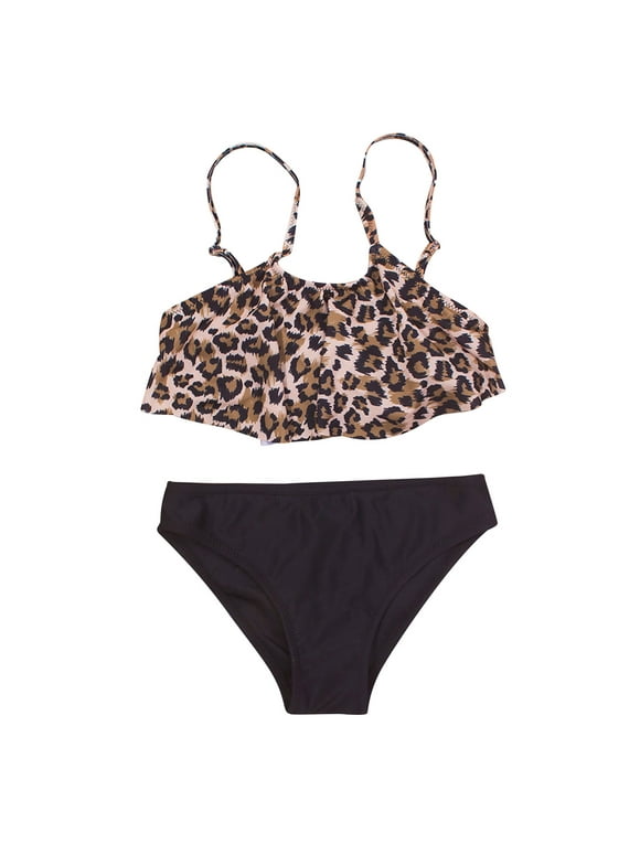 Girls Leopard Swimsuit