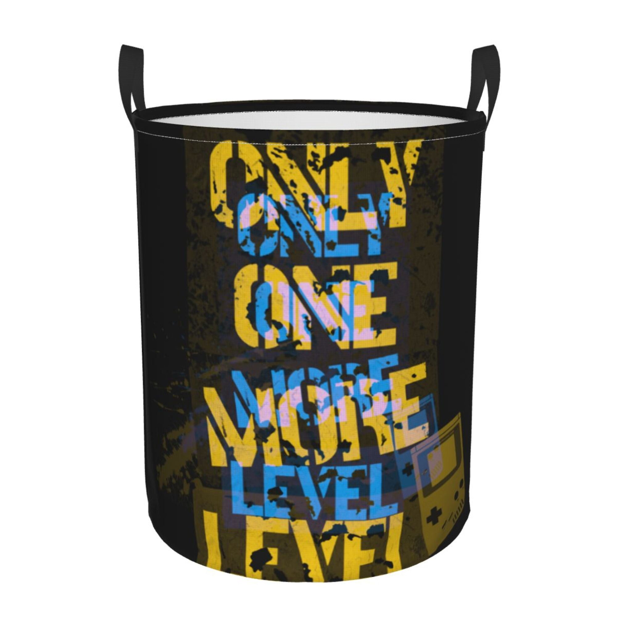 TEQUAN Waterproof Laundry Hampers, Cartoon Yellow Game Console Sticker ...