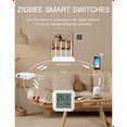 Tuya Zigbee Temperature Humidity Sensor with LCD Screen Smart APP Monitor Real-Time Remotely for ...