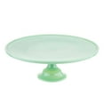 Tablecraft Jadeite Glass Collection 13" Cake Stand - Walmart.com