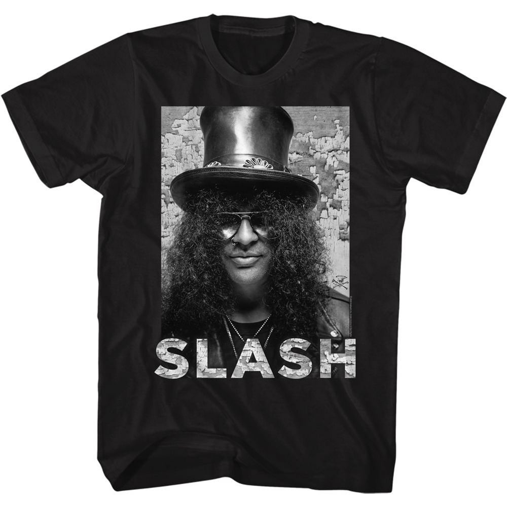 American Classics - Slash Guns N Roses Portrait Name Black Adult T ...