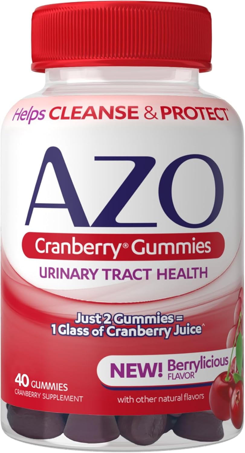 Azo Cranberry Urinary Tract Health 40 Gomitas Sabor Mixed Berry ...
