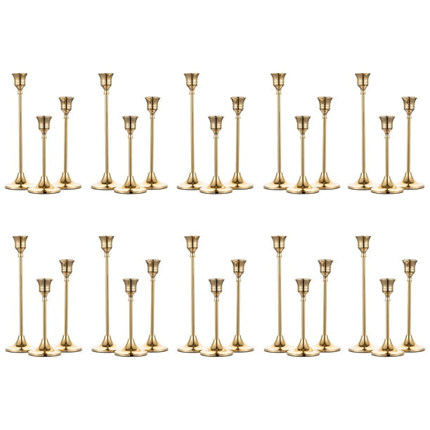Click here for Nuptio Taper Candle Holders In Bulk Goblet Brass G... prices