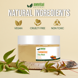 AMVital Turmeric Vitamin C Mask, Clay Mask for Detoxifying, Hydrating ...
