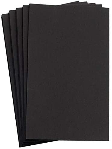 Hamilco 11x17 Black Cardstock Paper 80 lb Cover Card Stock 25 Pack ...