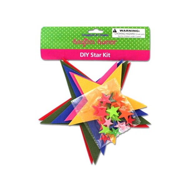 Bulk Buys CC804-36 Do-It-Yourself Foam Star Craft Kit - Walmart.com ...