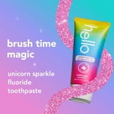 Hello Kids Unicorn Sparkle Children's Fluoride Toothpaste, Natural ...