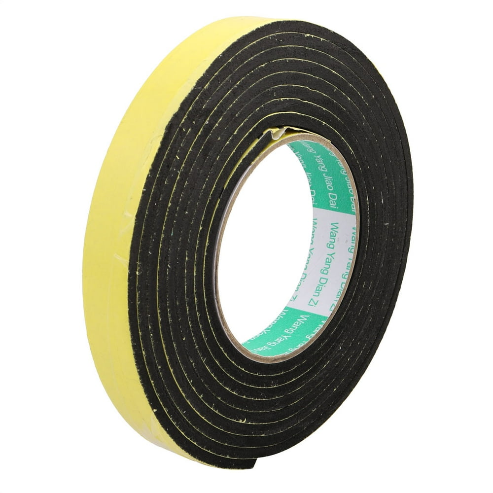 Roll of 20mm Width 4mm Thick EVA Single Side Sponge Tape Black 3 Meters ...
