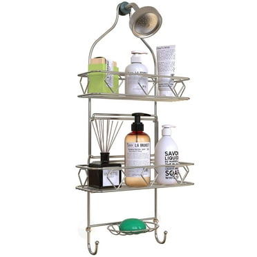 Expandable Stainless Steel Shower Caddy with 4 Shelves, Zenna Home over ...
