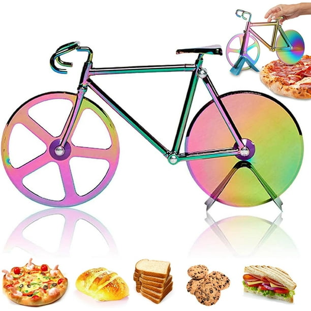 Pizza Cutter Bicycle Pizza Wheels Bicycle Wheel Pizza Cutter Stainless ...