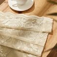 Beige Lace Curta45 Inch Length Country Flfor Living Room Bedroom ...