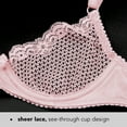 Wingslove Womens Sexy 1 2 Cup Lace Bra Balconette Mesh Underwired Demi