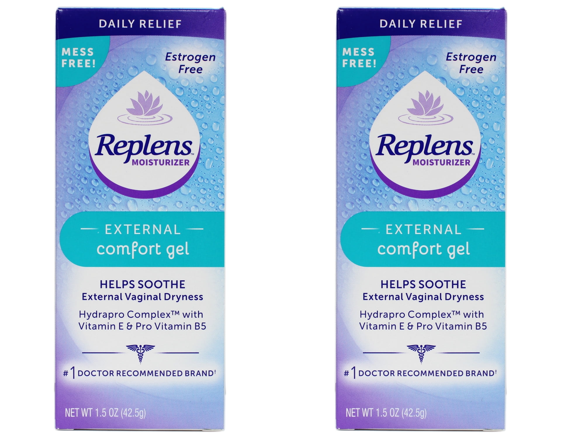 2 Pack - Replens Moisture Restore External Comfort Gel 1.5 oz - Walmart ...