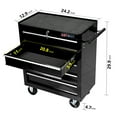 5-Drawer Rolling Tool Chest with Locking System, Ball-Bearing Slides ...