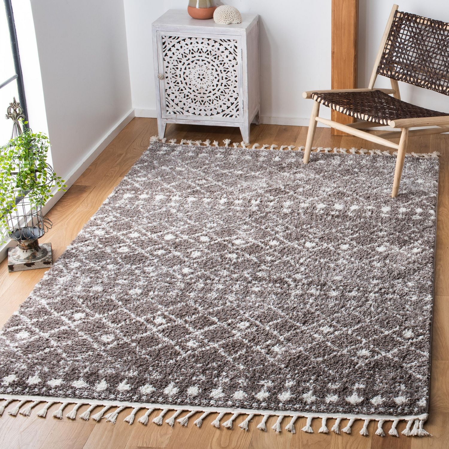 Click here for Safavieh Berber Fringe Robynne Aztec Shag Area Rug... prices