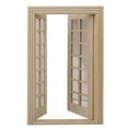 Spatiy 1: 12 Furniture Miniature Wooden Exterior Door 28 Panel ...