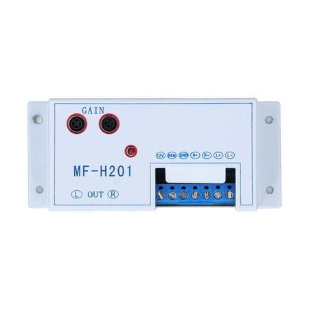 Speaker Level Adapter, DC 12V Car Audio Converter 33Hz-20KHz MF-H201 ...