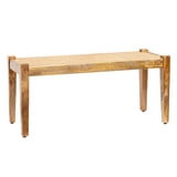 Evolution by Crestview Collection Elena 40" Wide Eyelet Cane Bench - 40 ...