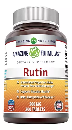 Amazing Formulas Rutin | 500 Mg | 200 Servings | 200 Tablets Amazing ...