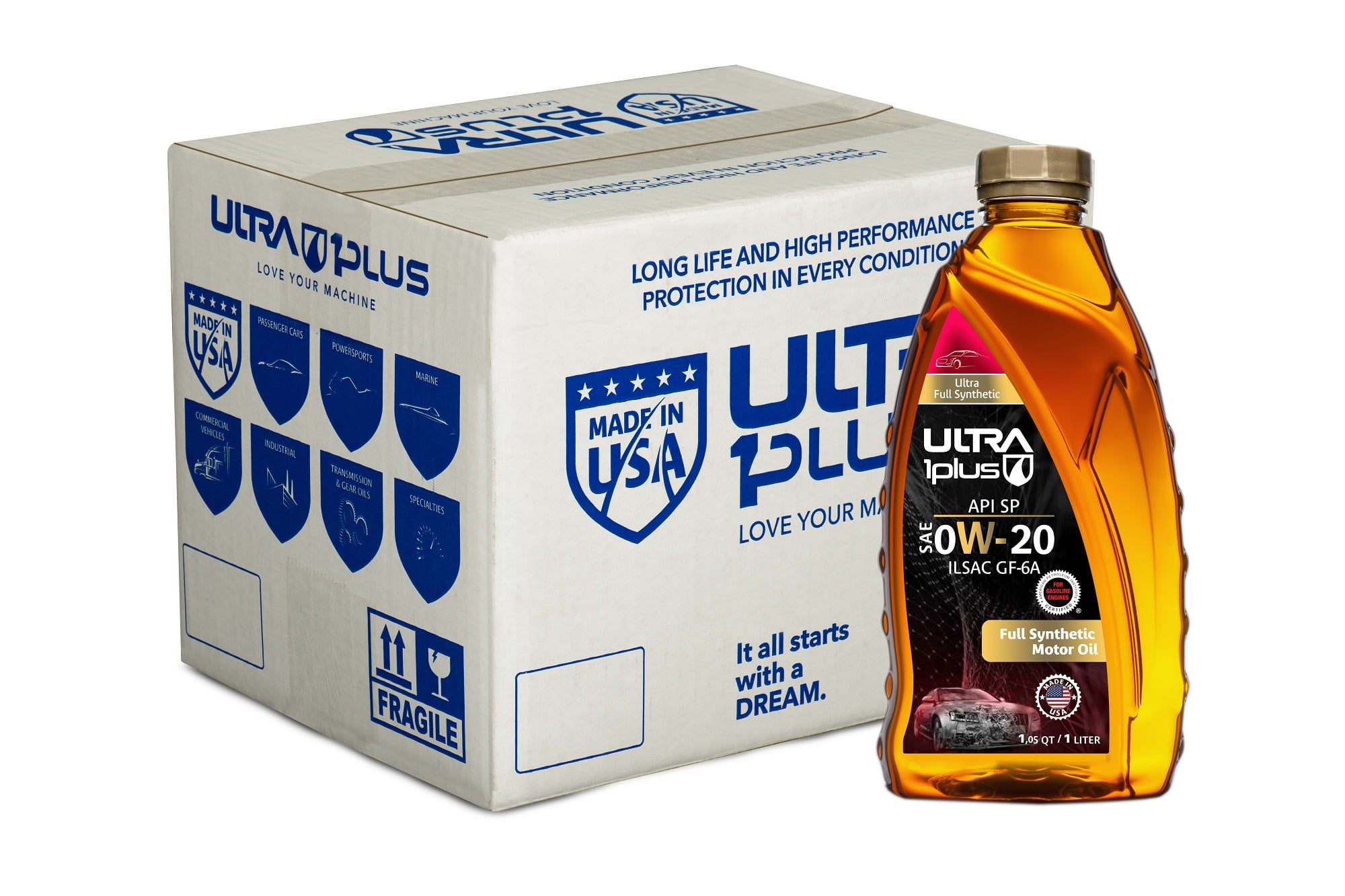 Ultra1Plus™ SAE 0W-20 Full Synthetic Motor Oil, API SP, ILSAC GF-6A ...
