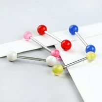 DESIGNICE Tongue Rings,Glossy Finish and Reduced Resistance Tongue ...