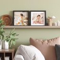 9x9 Picture Frame, Black Square Solid Wood Frames for Pictures 7x7 with ...