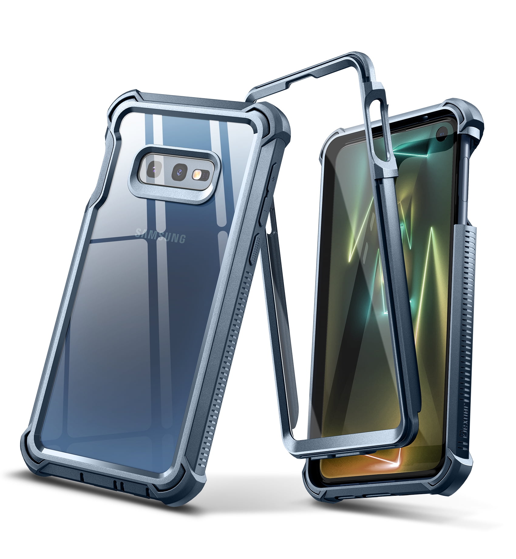 Dexnor Galaxy S10E Case with Built-in Screen Protector Clear Rugged ...