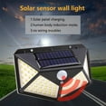Solar Lights Motion Sensor 100 Led Smart Brightness Control Waterproof ...