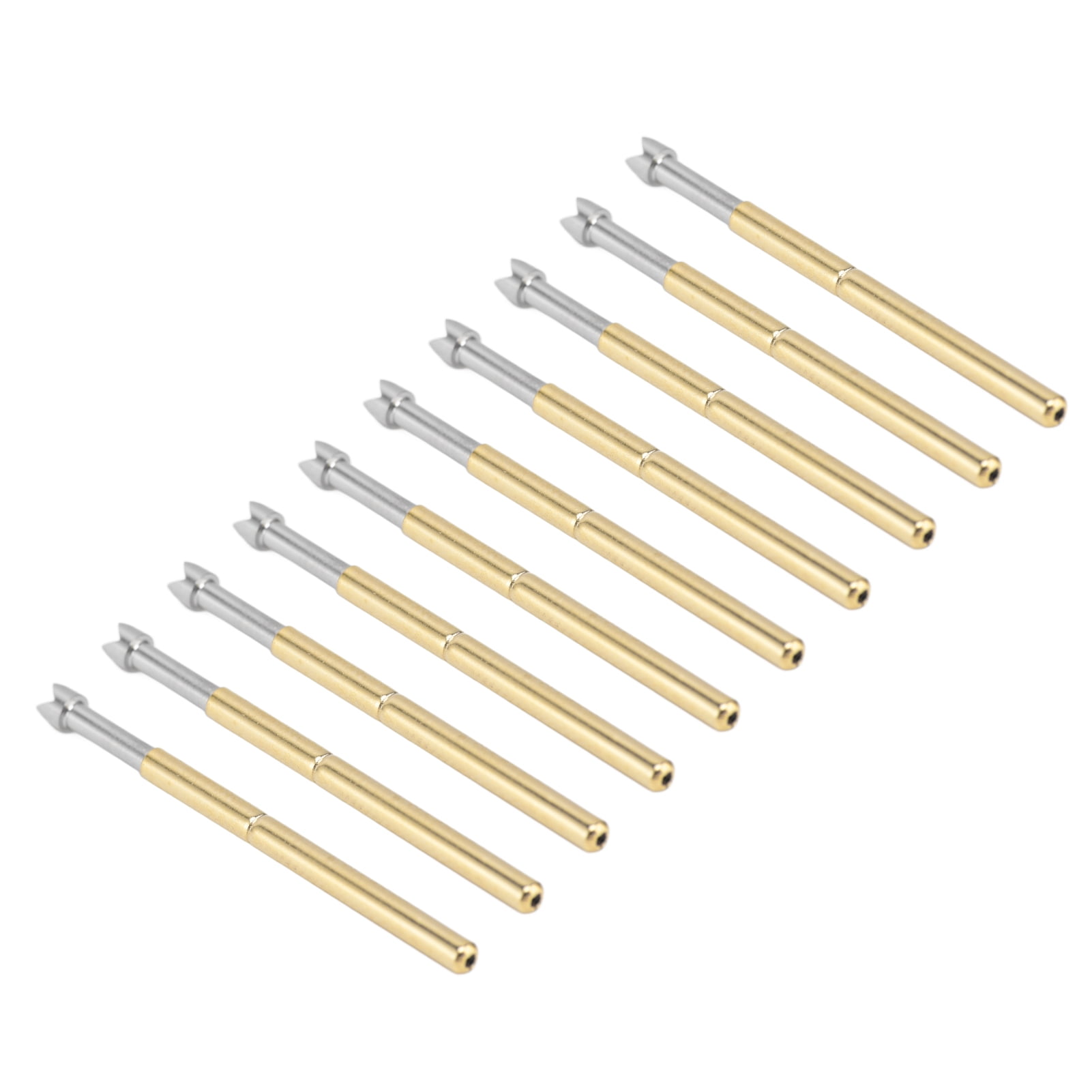 FLAMEEN 100pcs Pogo Pin Q Head Type 4 Claws Brass Stainless Steel ...
