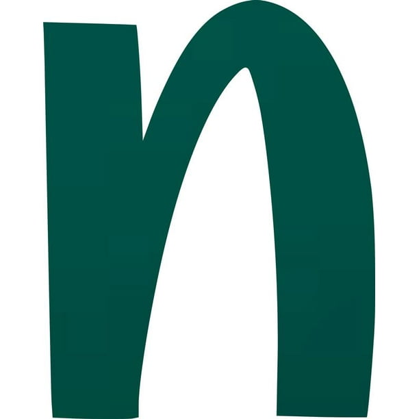 Acrylic Letter N Blank Craft, 10'' Tall Frosted Teal Custom Wedding Reception Signage, DIY ...