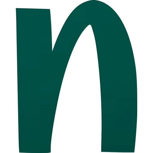 Acrylic Letter N Icebold, 6'' Tall Frosted Teal Acrylic Alphabet ...