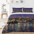 Brooklyn Bridge Bedding Duvet Cover Set California King Size 4 Pieces ...