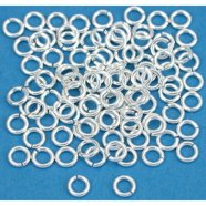 100 Sterling Silver Open Jump Rings Jewelry 24 Ga 3mm - Walmart.com