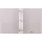 Staples 2-Pocket Presentation Folder with Fasteners Clear 3/Pack ...