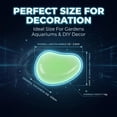 200PCS Solar Glow in the Dark Pebbles Outdoor Night Guide Pebble ...